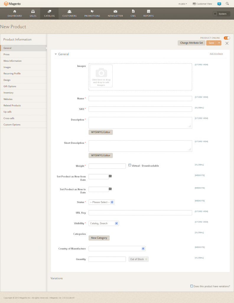Magento 2 sneak peek: das neue Backend-Theme | Matthias Zeis